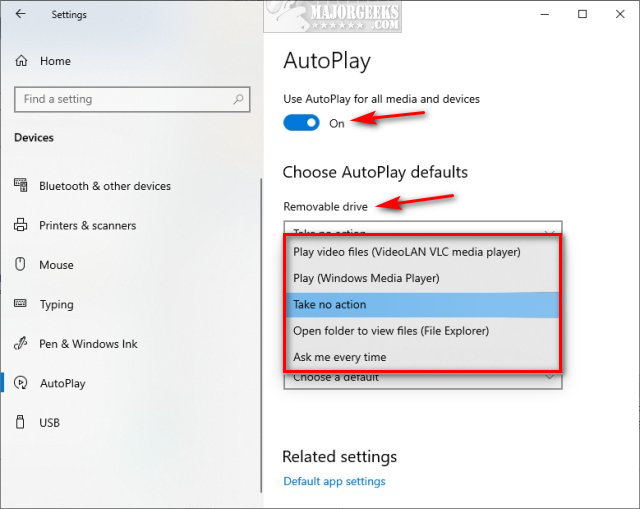 How to Turn AutoPlay On or Off in Windows 10 & 11 - MajorGeeks