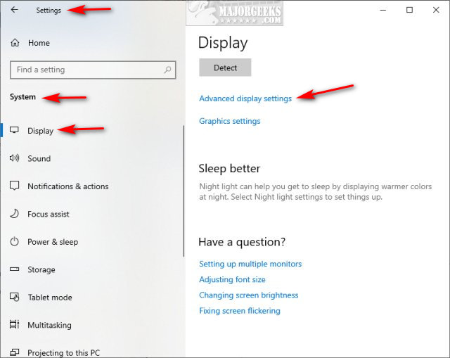How to Change Screen Refresh Rate in Windows 10 - MajorGeeks