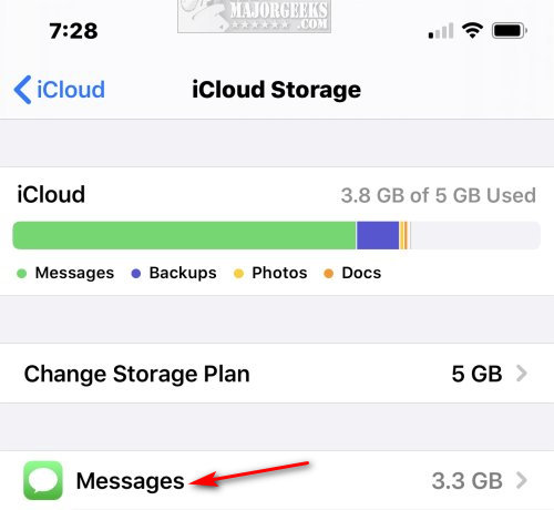 How to Free up iCloud Space and Stop Apple Upgrade Nagging - MajorGeeks