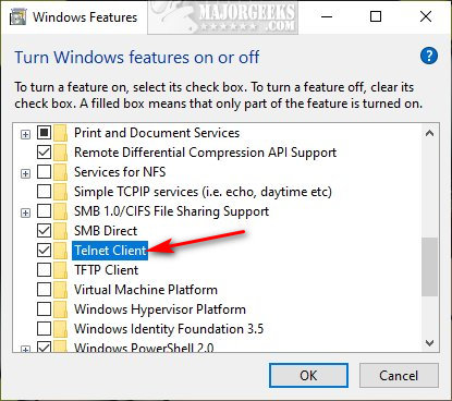 How to Enable and Use Telnet in Windows - MajorGeeks