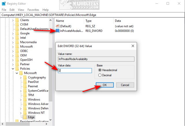 How to Always Start Microsoft Edge in InPrivate Mode - MajorGeeks
