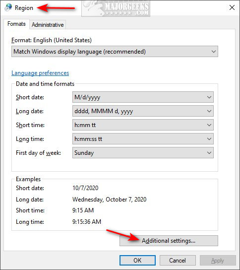 How to Display the Day of the Week in Windows Taskbar - MajorGeeks