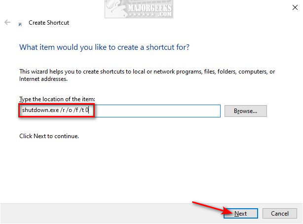 How to Create an Advanced Startup Options Shortcut in Windows 10 & 11 ...