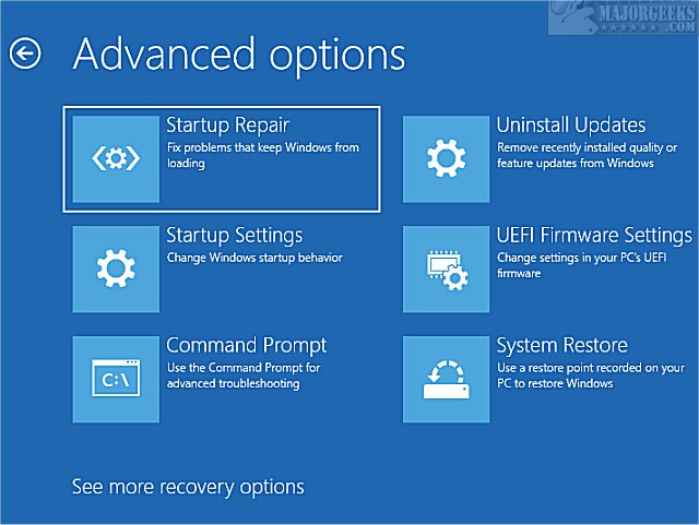 How to Create an Advanced Startup Options Shortcut in Windows 10 & 11 ...