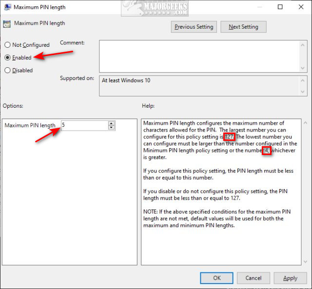 How to Change the Minimum and Maximum PIN Length in Windows 10 & 11 ...