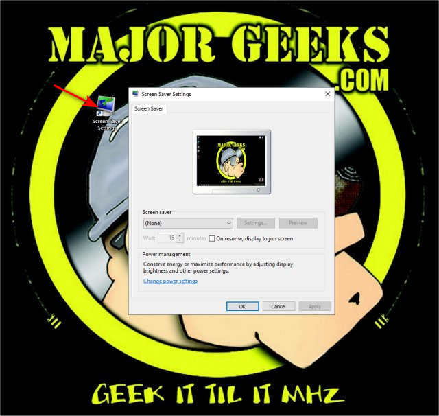How to Create a Screen Saver Settings Shortcut - MajorGeeks
