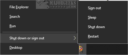 How to Restart, Shut Down, Sleep, Switch User, Log Off or Sign out on ...