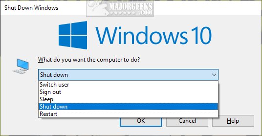 How to Restart, Shut Down, Sleep, Switch User, Log Off or Sign out on ...