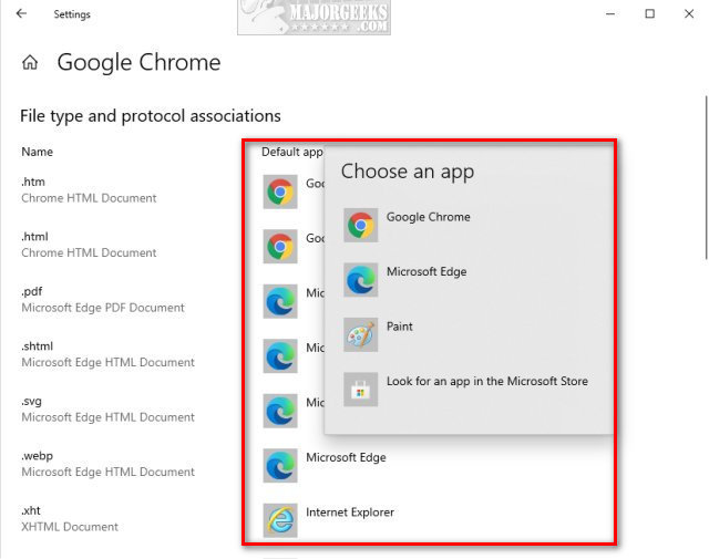 Windows 10 & 11 Changes Your Default Web Browser - MajorGeeks