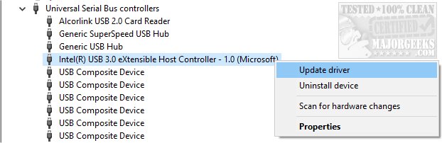 Windows Shuts Down When a USB Device Is Plugged In - MajorGeeks