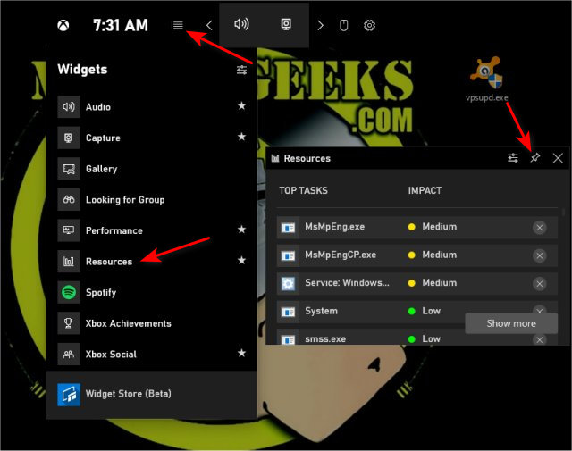 How to Use Windows 10 & 11 Gaming Task Manager - MajorGeeks