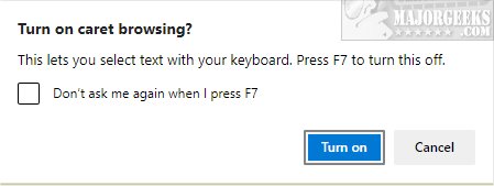How to Use Caret Browsing in Microsoft Edge - MajorGeeks