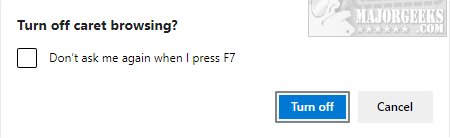 How to Use Caret Browsing in Microsoft Edge - MajorGeeks