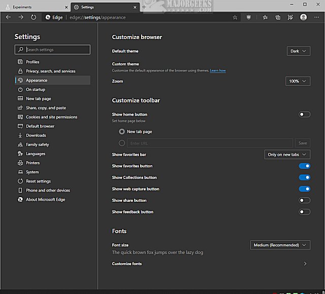 How to Enable or Disable About:Flags Page in Microsoft Edge