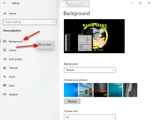 How to Pin or Unpin Items to the Windows 10 & 11 Start Menu - MajorGeeks