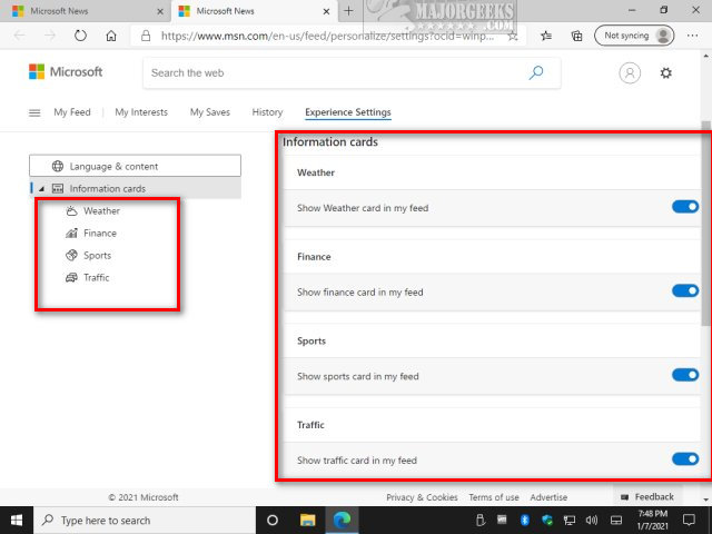How to Remove or Customize News and Interests in Windows 10 - MajorGeeks