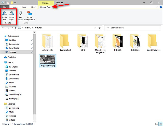 3 Ways to Rotate an Image in Windows 10 & 11 - MajorGeeks