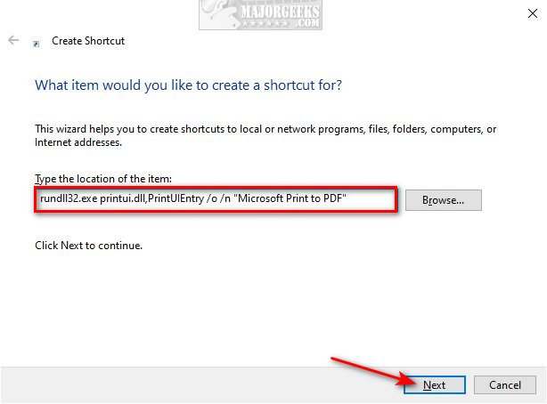 How to Create a Printer Queue Shortcut in Windows - MajorGeeks