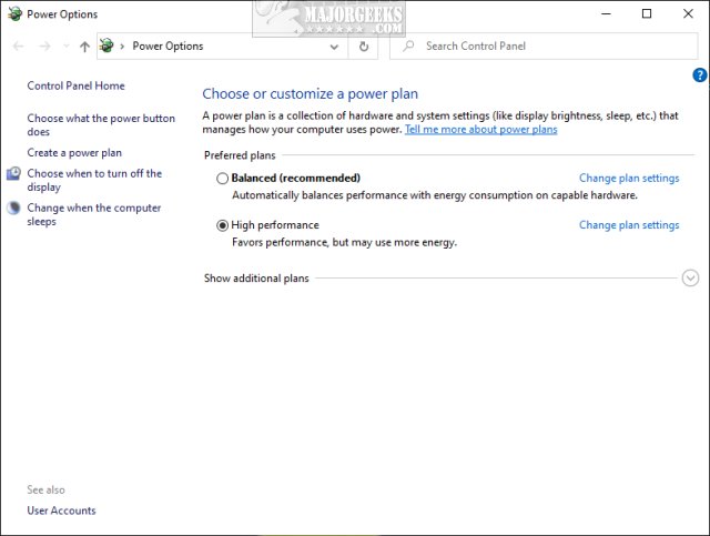 Open Quick Link (Win+X) Power Options to Control Panel or Settings ...