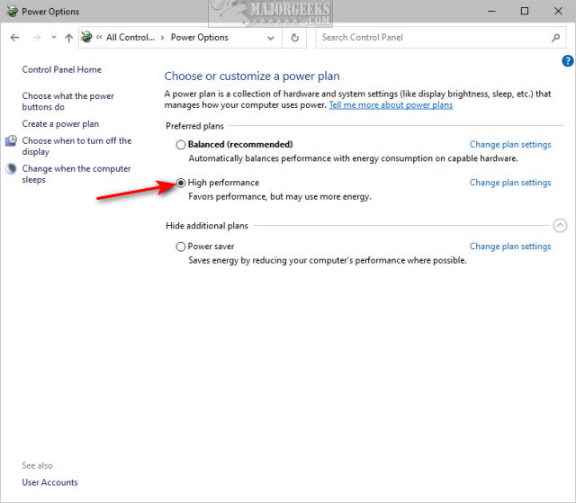How to See Your Active Power Plan in Windows - MajorGeeks