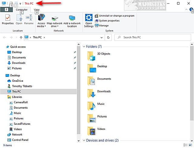 How to Change Active Title Bar Text Color in Windows 10 & 11 - MajorGeeks