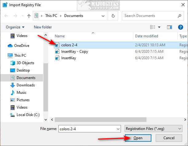 How to Back up or Restore the Windows Registry - MajorGeeks