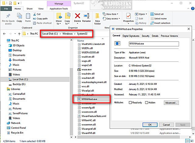 What Is Wwahost Exe Microsoft Wwa Host Majorgeeks