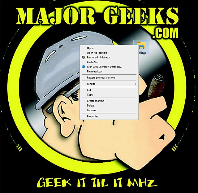How to Create a Settings Shortcut in Windows 10 & 11 - MajorGeeks