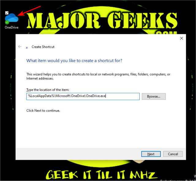 How to Create a One Drive Folder Shortcut - MajorGeeks