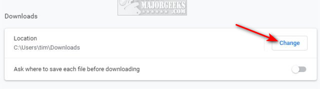 How to Change the Default Downloads Folder in Google Chrome - MajorGeeks