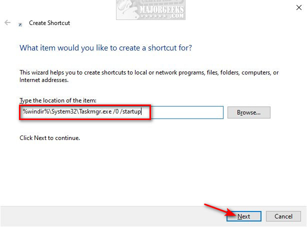 How to Create a Startup Apps Shortcut - MajorGeeks