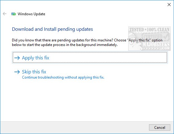 Windows 10 Missing Check for Updates Button - MajorGeeks