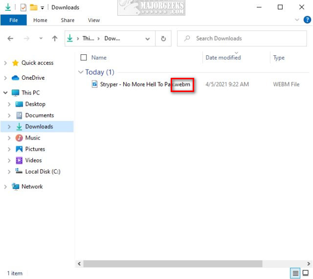 How to Play or Convert a WebM File - MajorGeeks