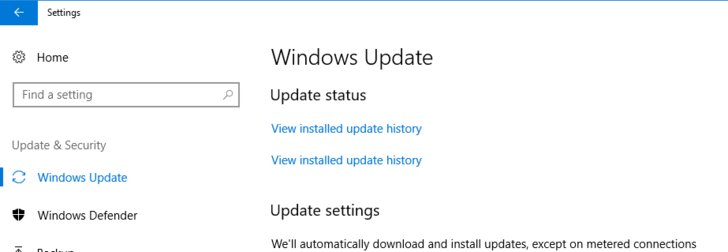 Windows 10 Missing Check for Updates Button - MajorGeeks