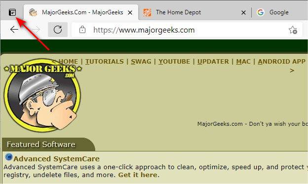 How to Use Vertical Tabs in Microsoft Edge - MajorGeeks