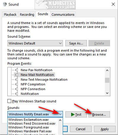 How to Change the Default Email Notification Sound on Windows 10 & 11 ...
