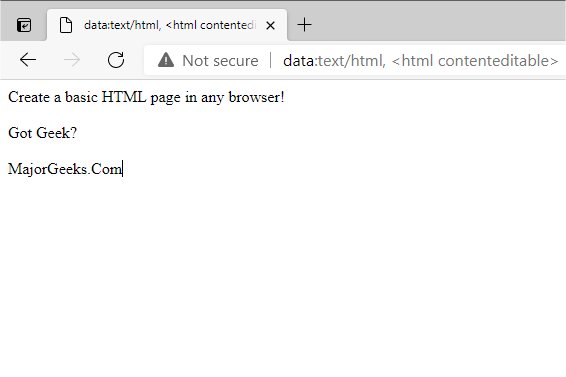 How To Create A Basic Html Document In Your Browser - Majorgeeks