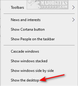 4 Ways to Show Your Desktop in Windows 10 & 11 - MajorGeeks