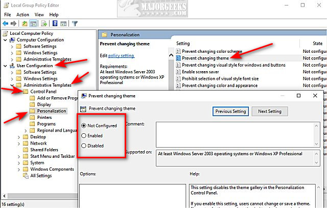 How to Prevent Users From Changing Your Theme in Windows 10 & 11 ...