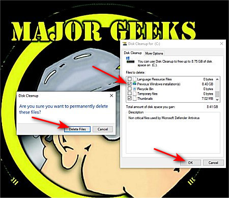 How to Delete the Windows.old Folder from Windows 10 - MajorGeeks