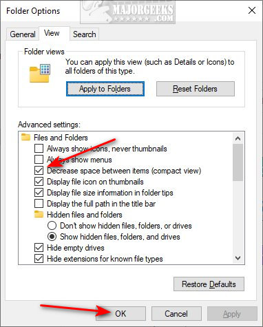How to Enable or Disable Compact View in File Explorer in Windows 10 ...