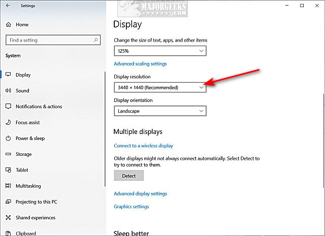 How to Check or Change Your Screen Display Resolution - MajorGeeks