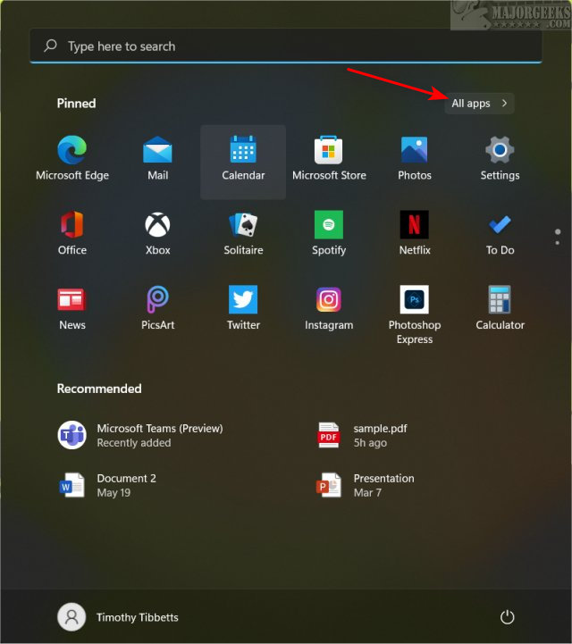 How to Open or Pin Windows Tools in Windows 11 - MajorGeeks