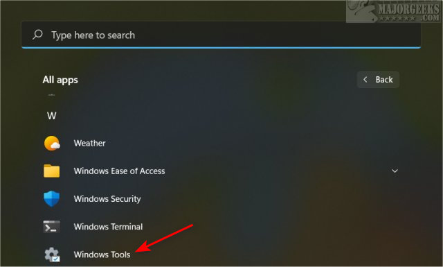 How to Open or Pin Windows Tools in Windows 11 - MajorGeeks
