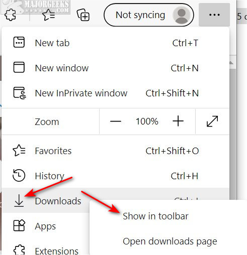 How to Pin Downloads in Microsoft Edge - MajorGeeks