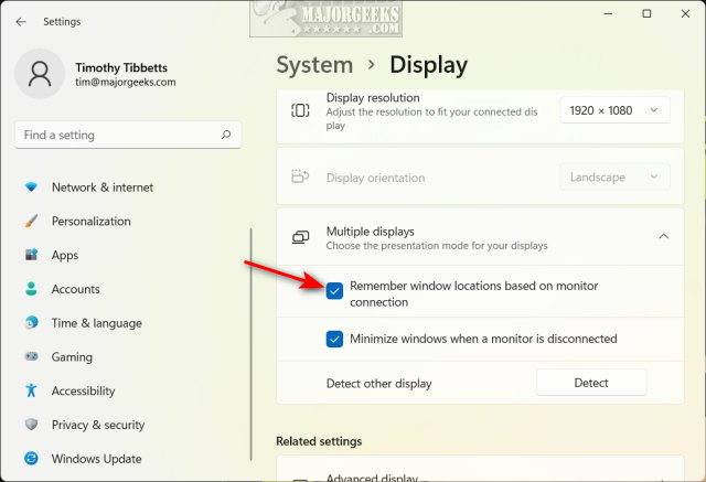 How to Remember Window Locations With Multiple Monitors in Windows 11 ...