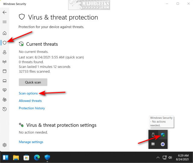 How to Run a Microsoft Defender Offline Scan - MajorGeeks