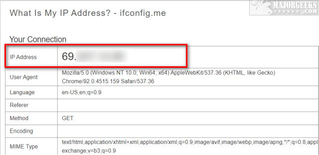 How to Find Your IP Address in Windows 10 & 11 - MajorGeeks