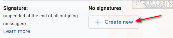How to Create a Signature in Gmail - MajorGeeks