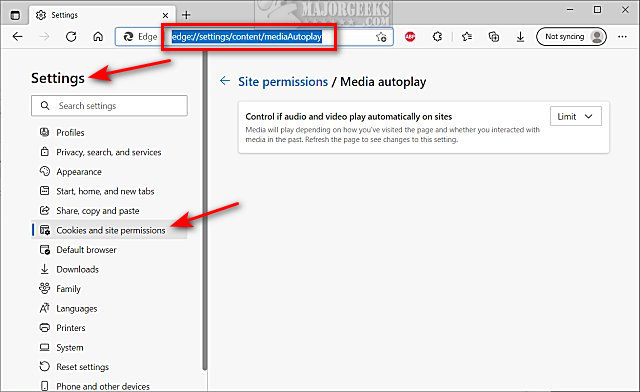 How to Enable or Disable Media Autoplay in Microsoft Edge - MajorGeeks